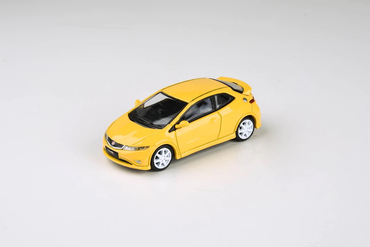 2007 Honda Civic Type R FN2 Euro – Sunlight Yellow (RHD) - BTL Miniatures