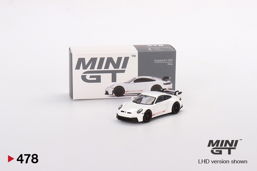 Mini GT 1/64 – Porsche 911 (992) GT3 White – MGT00478-R - BTL Miniatures