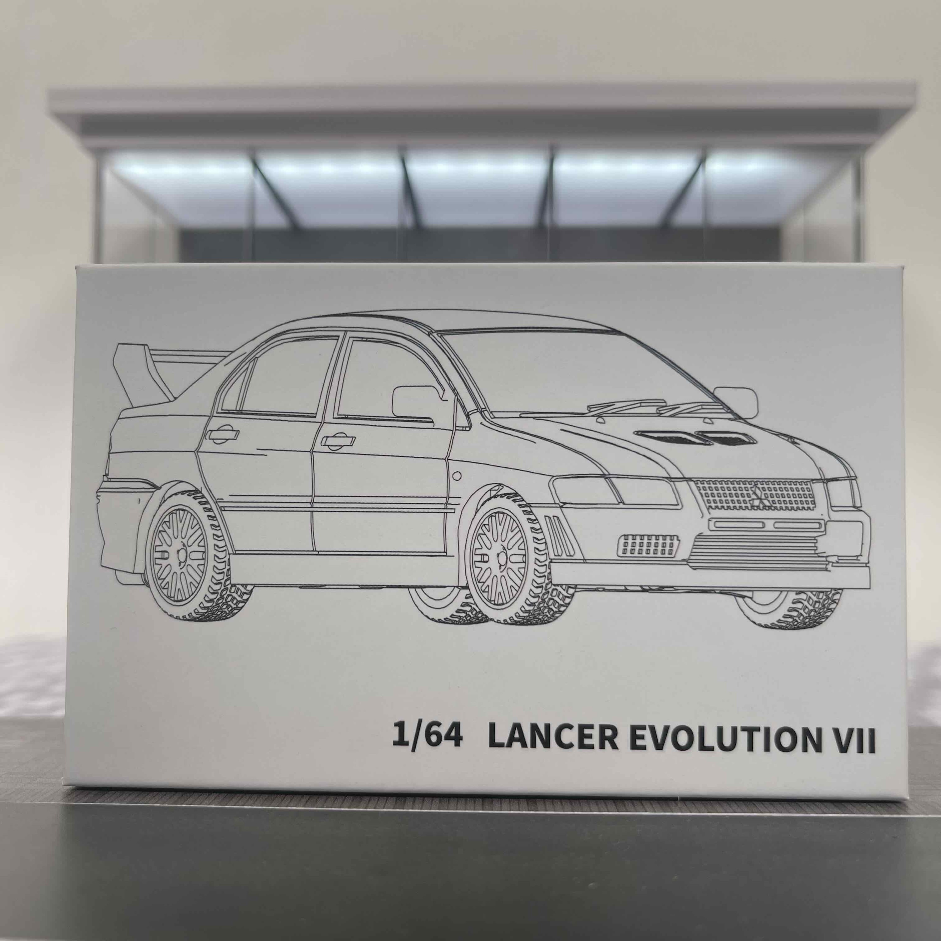 JKM 1/64 – Mitsubishi Lancer Evolution VII – White - BTL Miniatures