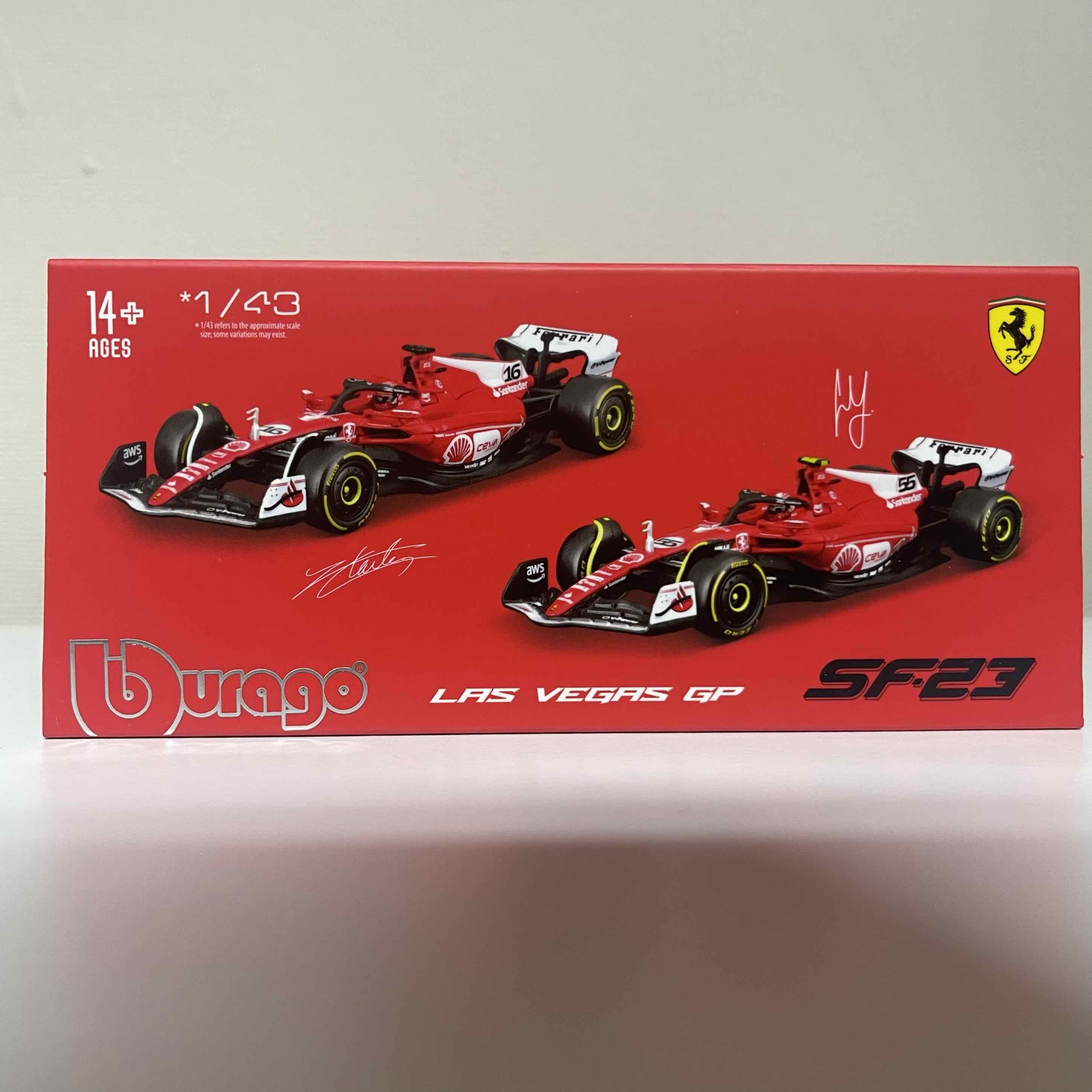 1/43 Bburago – Ferrari F1 SF-23 #16 2023 with Helmet – Charles Leclerc ...