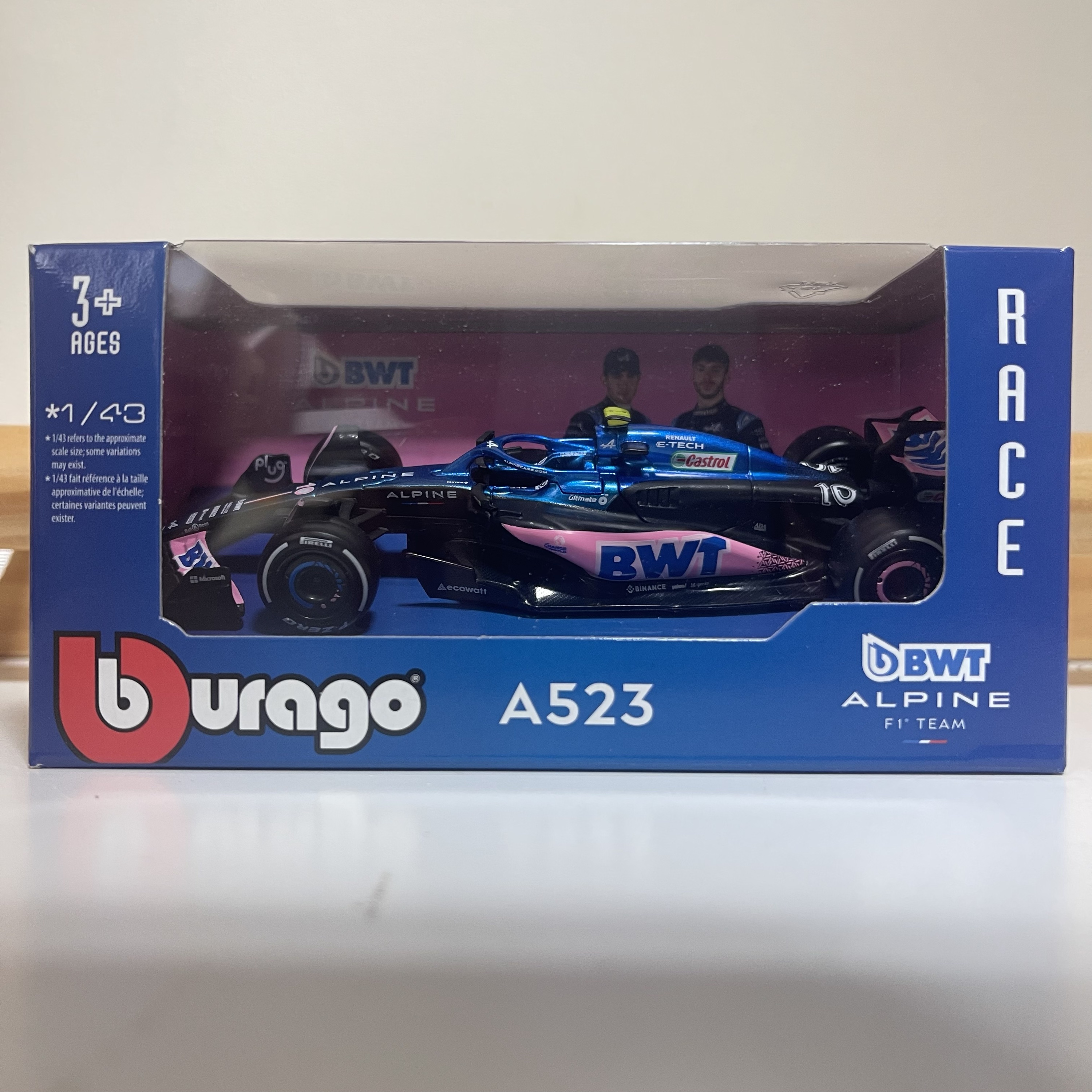 1/43 Bburago – BWT Alpine F1 Team A523 #10 2023 – Pierre Gasly - BTL ...