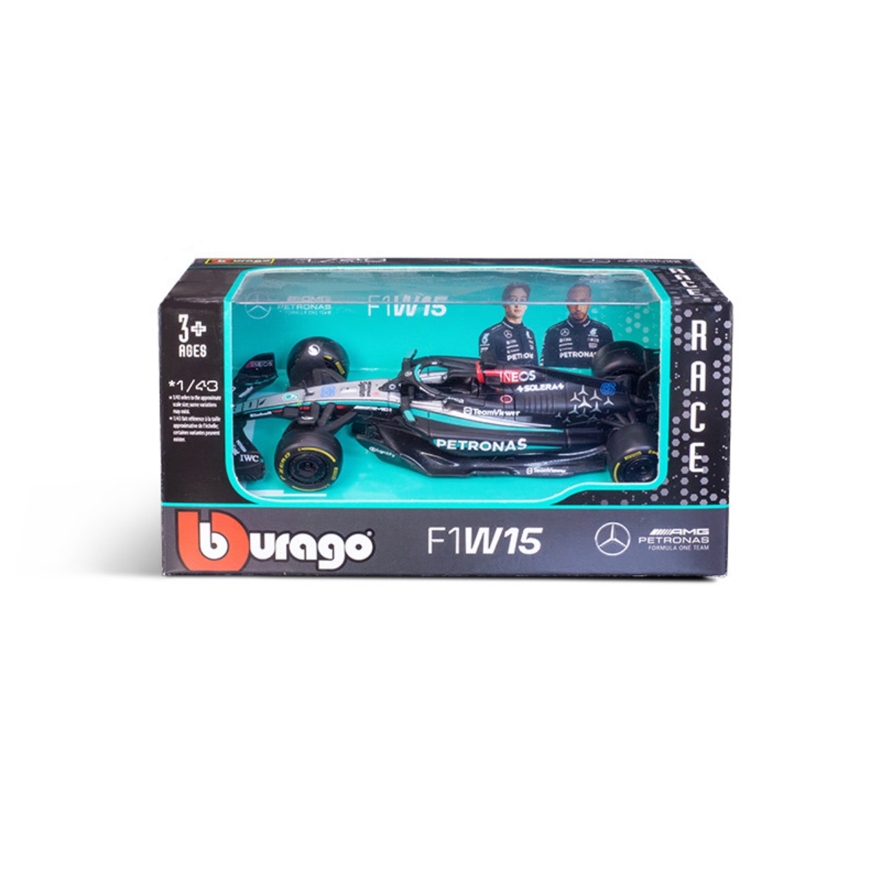 1/43 Bburago – Mercedes Benz W15 E Performance #63 F1 2024 – George ...