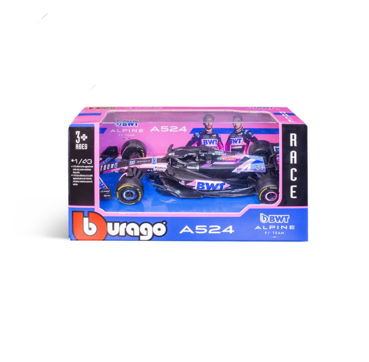 1/43 Bburago – BWT Alpine F1 Team A524 #31 2024 – Esteban Ocon - BTL ...