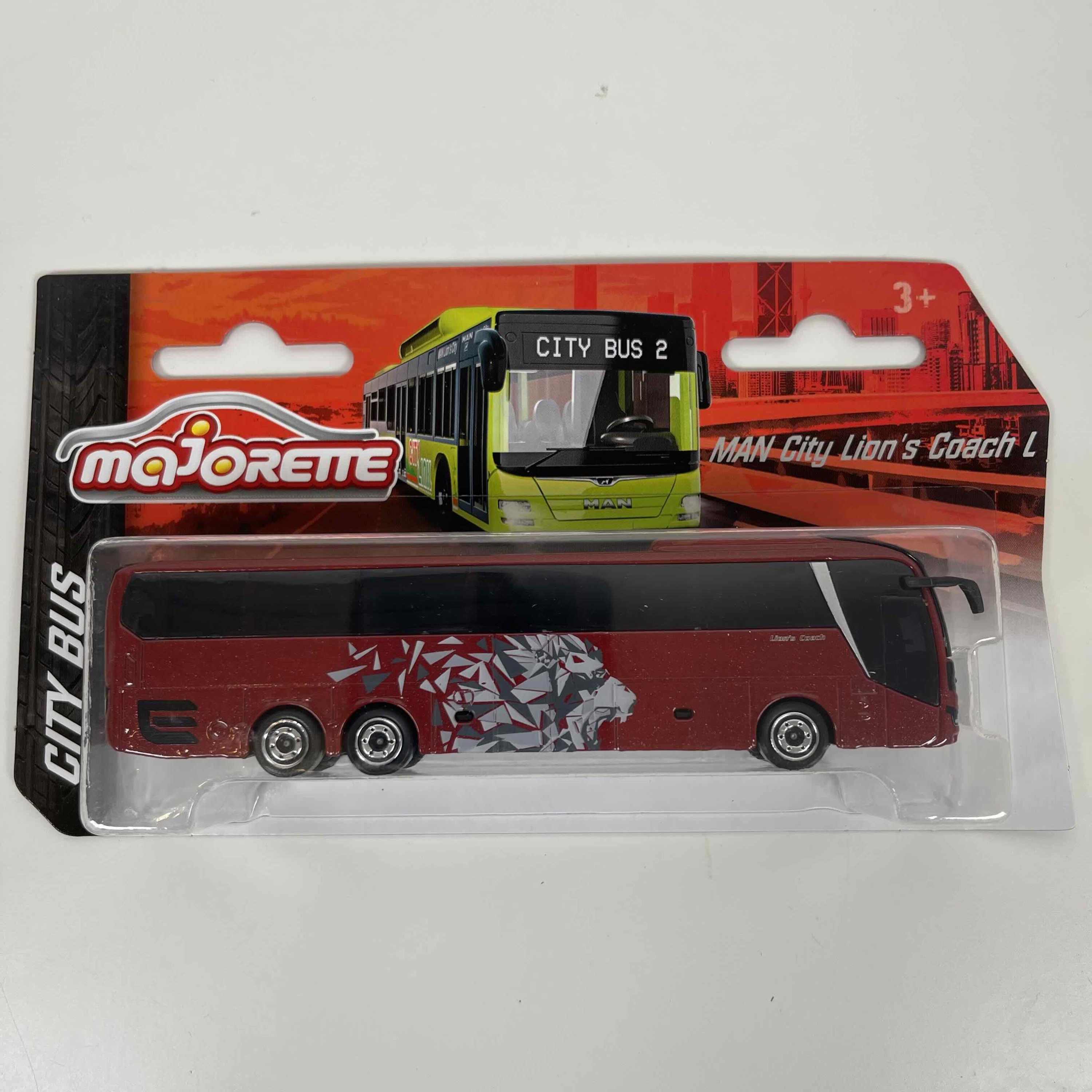 Majorette – City Bus – MAN City Lion’s Coach L – Red - BTL Miniatures