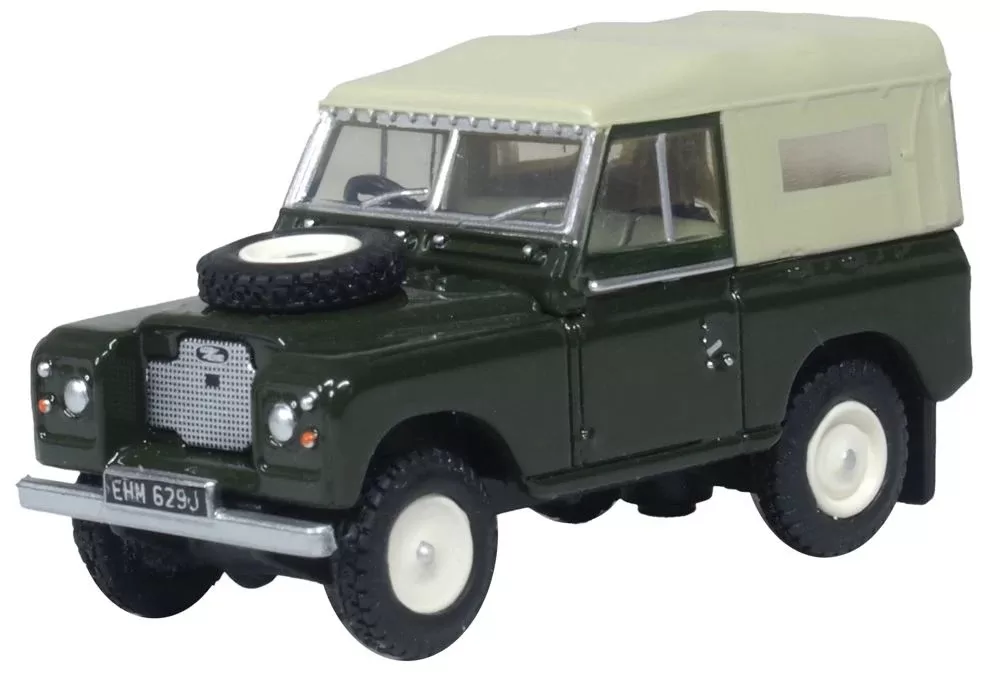 Oxford Diecast 1/76 – Land Rover Series 2A SWB Canvas – Bronze Green ...
