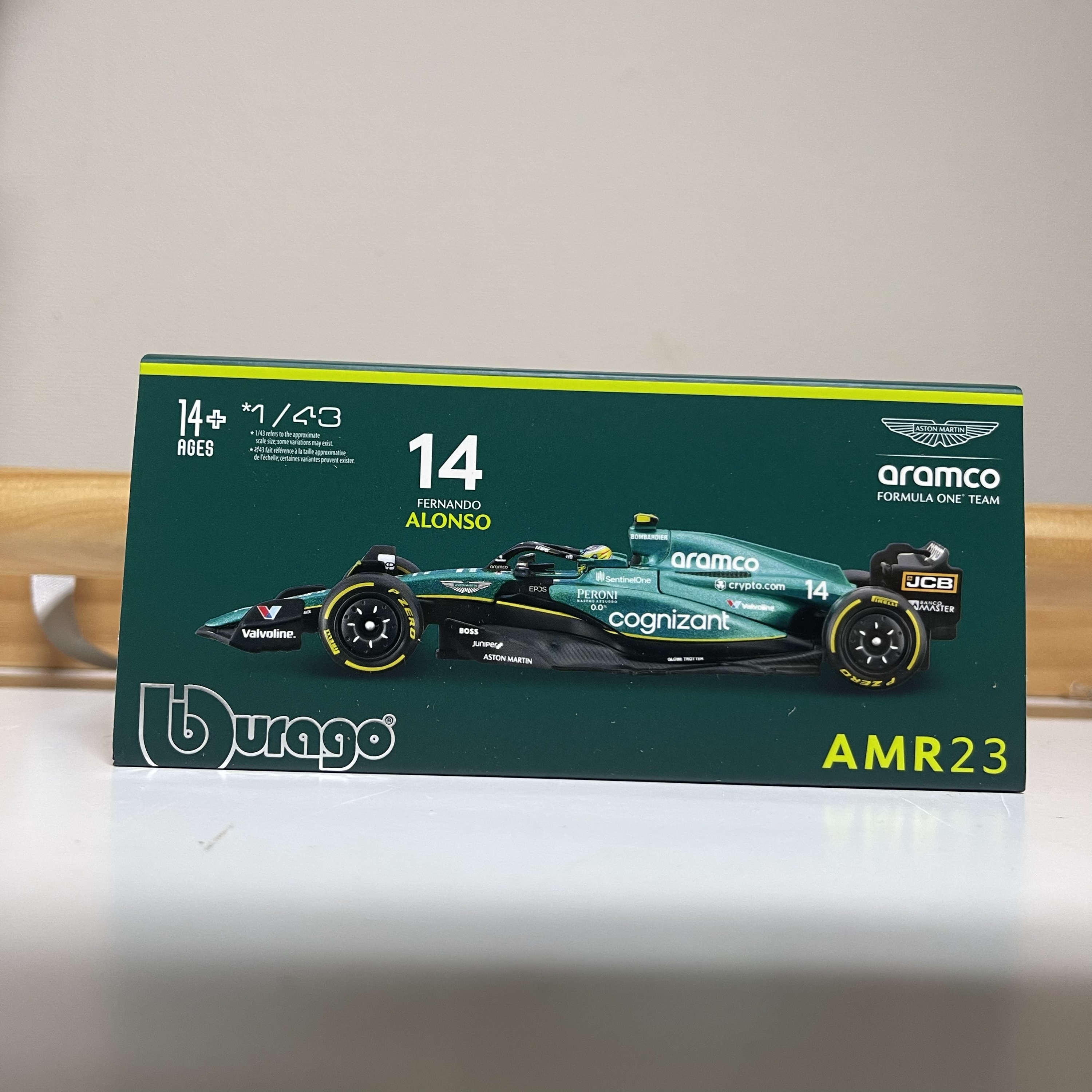 1/43 Bburago – Aston Martin AMR23 #14 F1 2023 with Helmet – Fernando ...