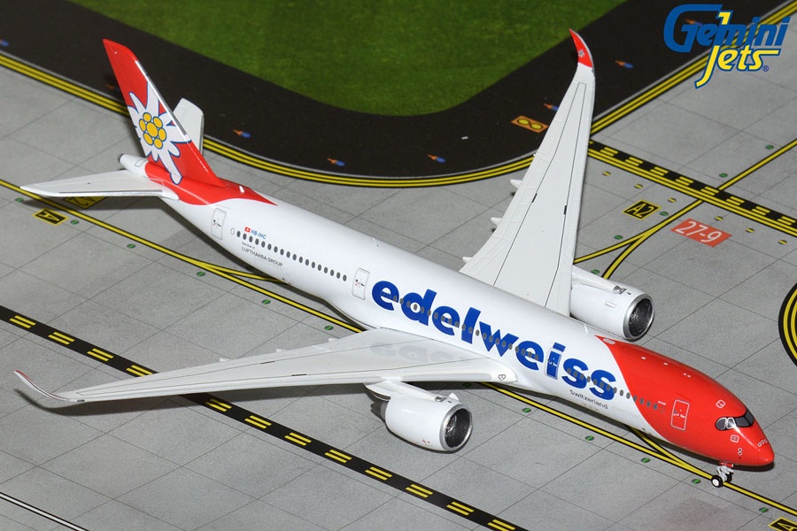 Gemini Jets 1/400 – Airbus A350-900 – Edelweiss – HB-IHC - BTL Miniatures
